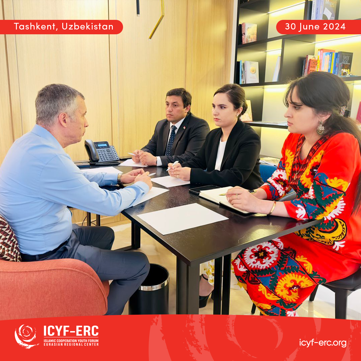 The representatives of the ICYF-ERC held a productive meeting with First Deputy Chairman of the ...